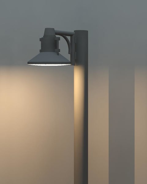 Building Revit Family light post traditional