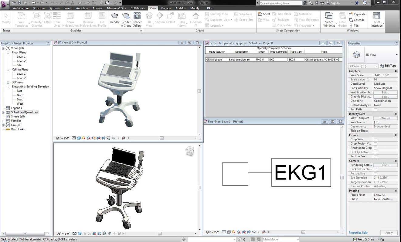 revit ge marquette ekg max