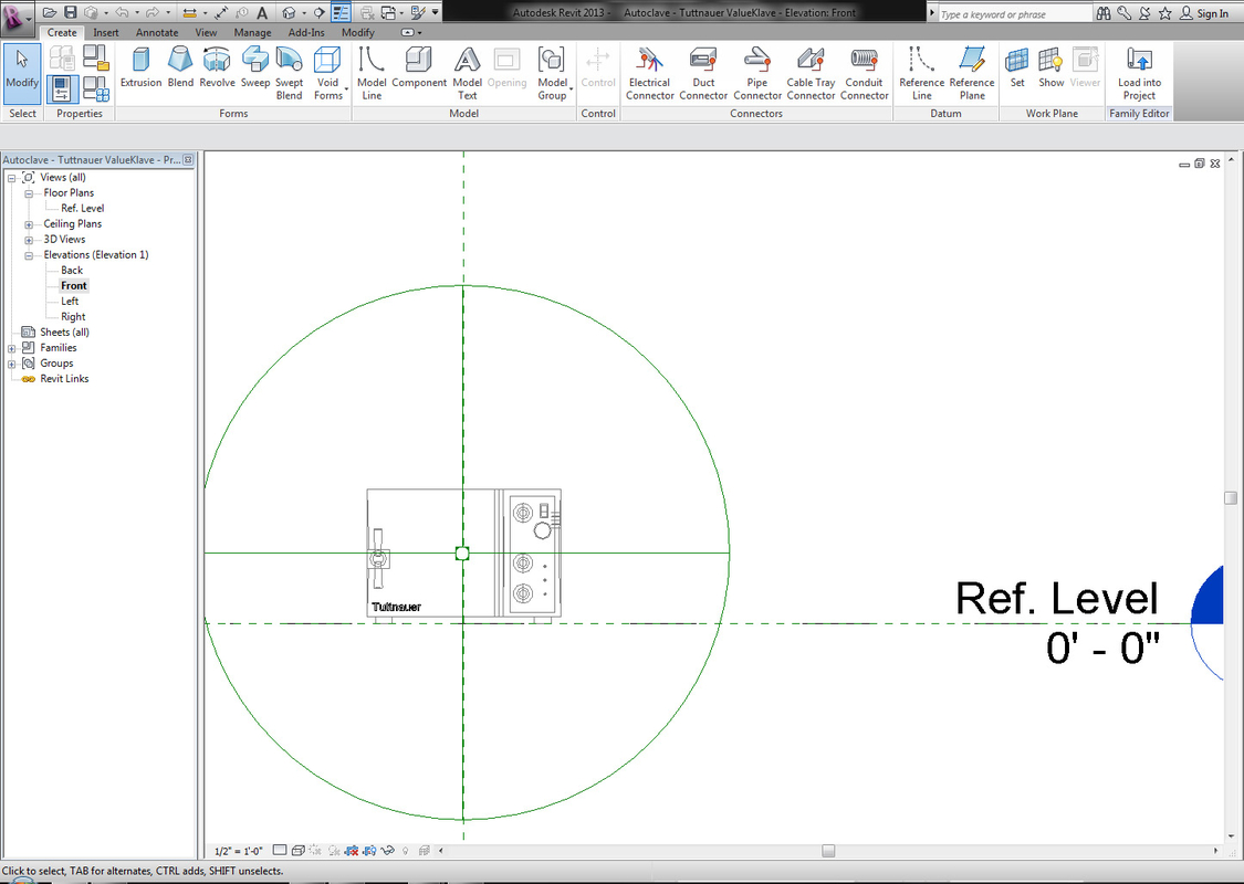 Building Revit Family Tuttnauer ValueKlave Medical