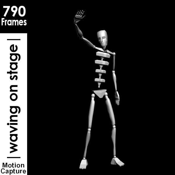 Motion FBX stage waving bip