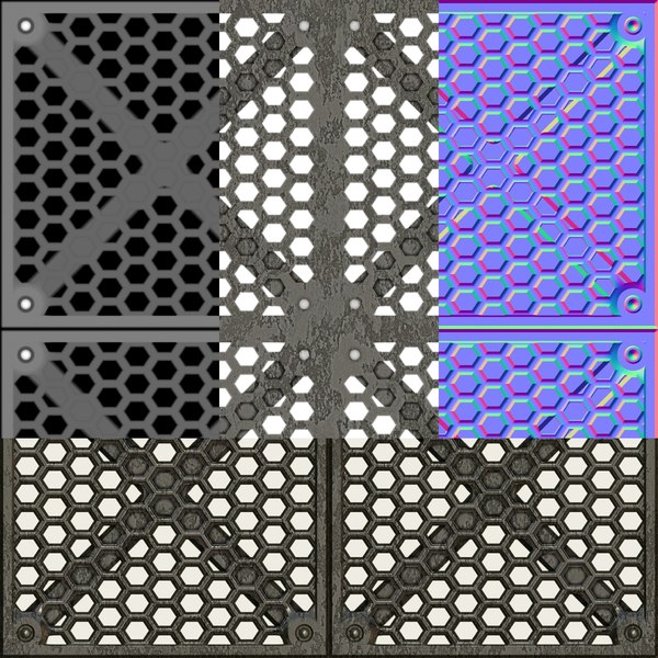 Texture JPEG metal floor tile