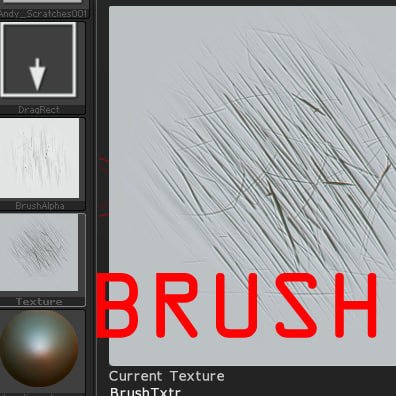 General zbrush brush Scratches