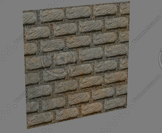 3d brick wall set