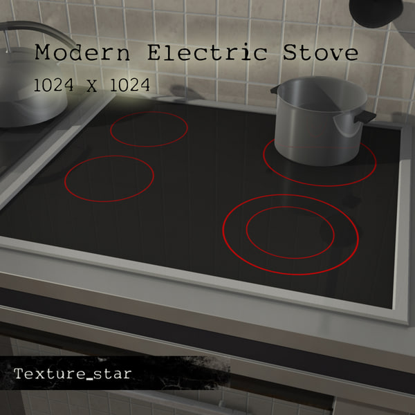Texture JPEG modern electric stove