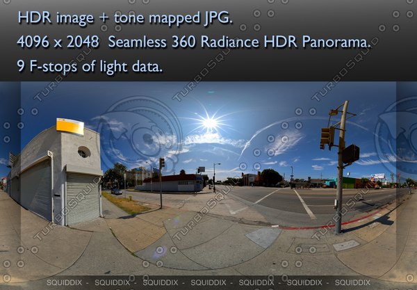 Texture hdr panorama street