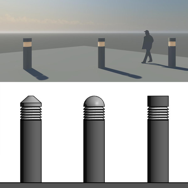 Building Revit Family fixture bollard light