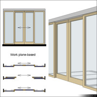 Building Revit Family wood door sliding