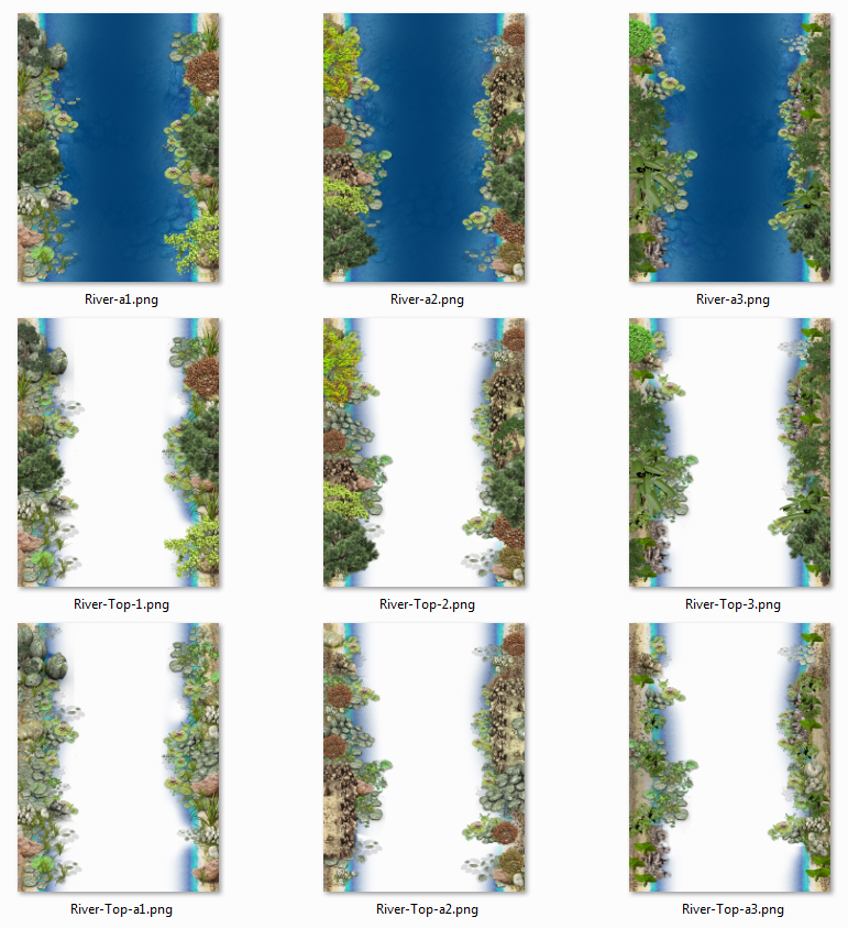 Texture PNG river background game