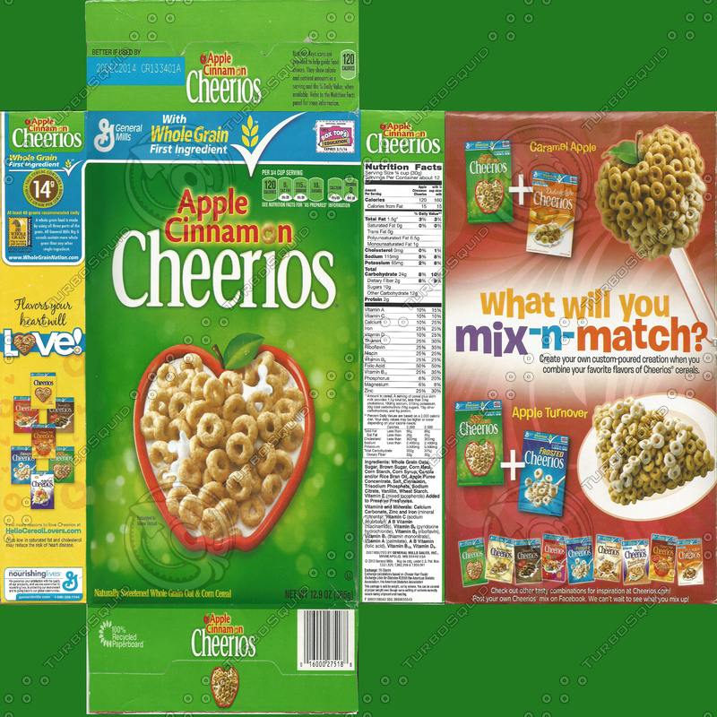 Texture JPEG apple cinnamon cheerios