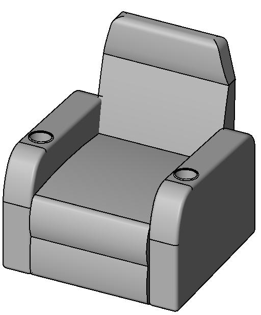 Building Revit Family theater chair