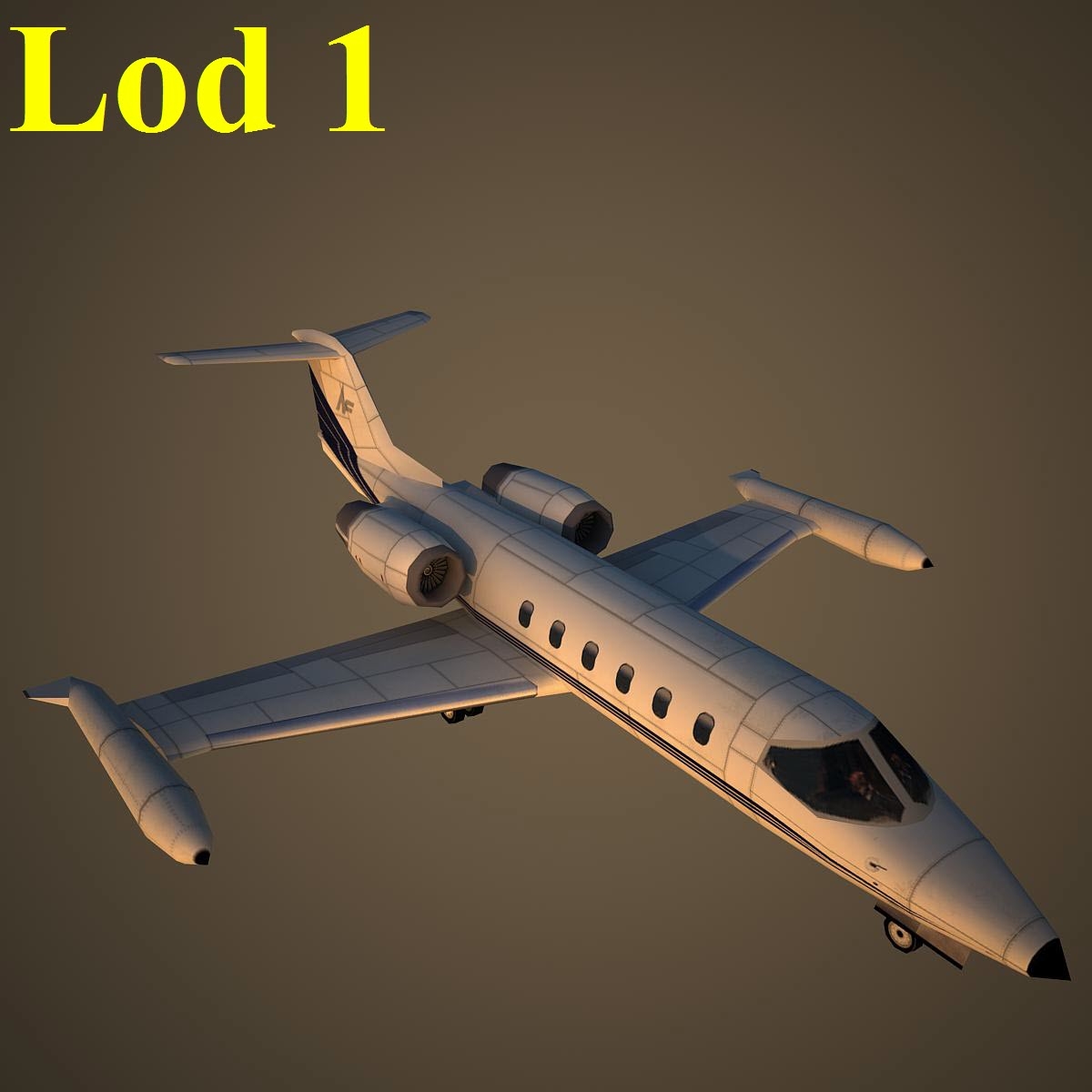 3d model of learjet 35 nfa