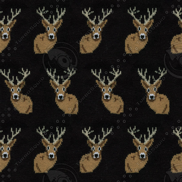 Texture JPEG deer knitted seamless