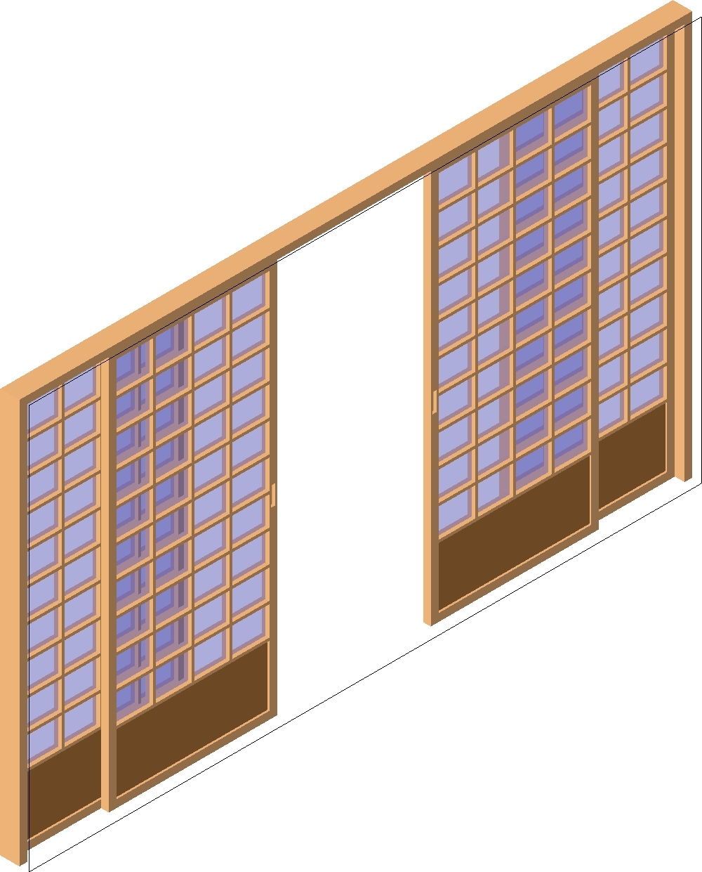 Building Revit Family Door Sliding Shoji building-revit-family-door-sliding-shoji