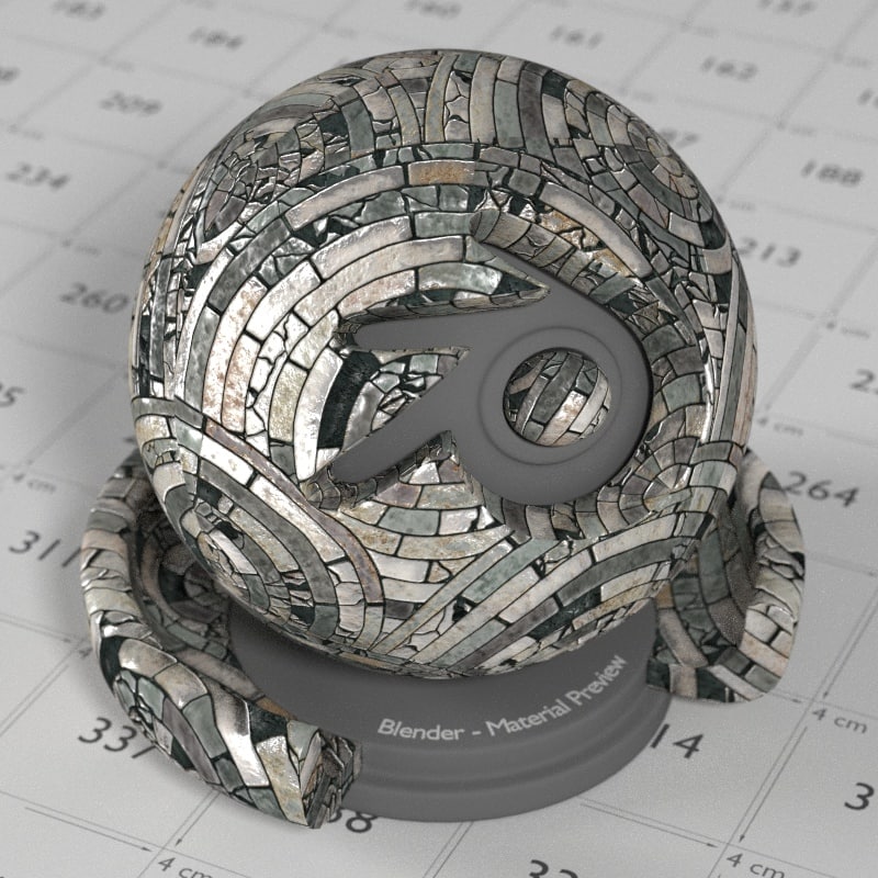 Materials Tiles Radial Stone