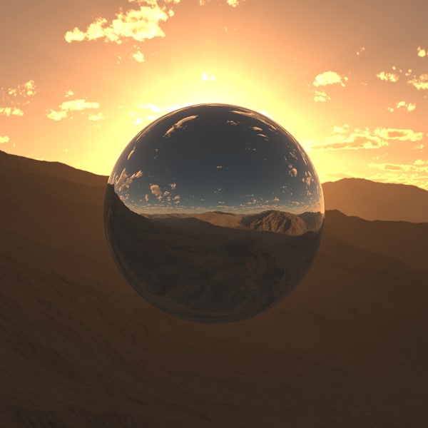 Texture mountain HDR dusk