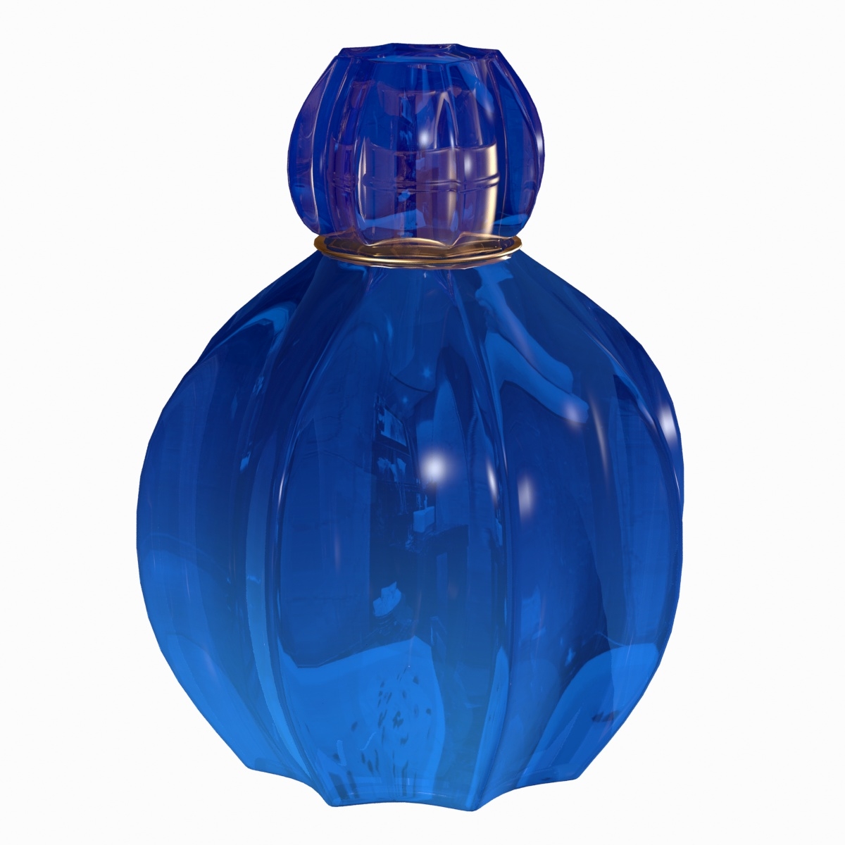 3dsmax visualizing perfume bottle ribbed