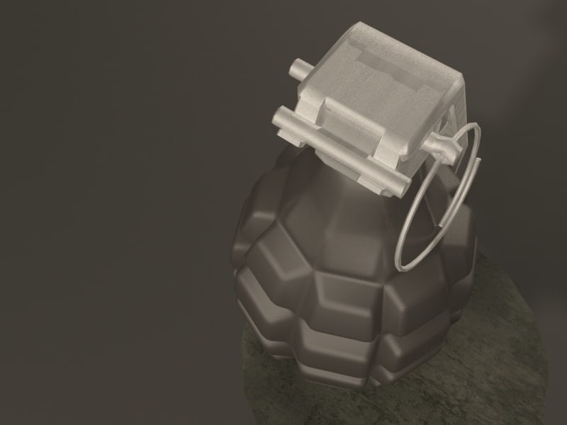 free fbx mode hand grenade