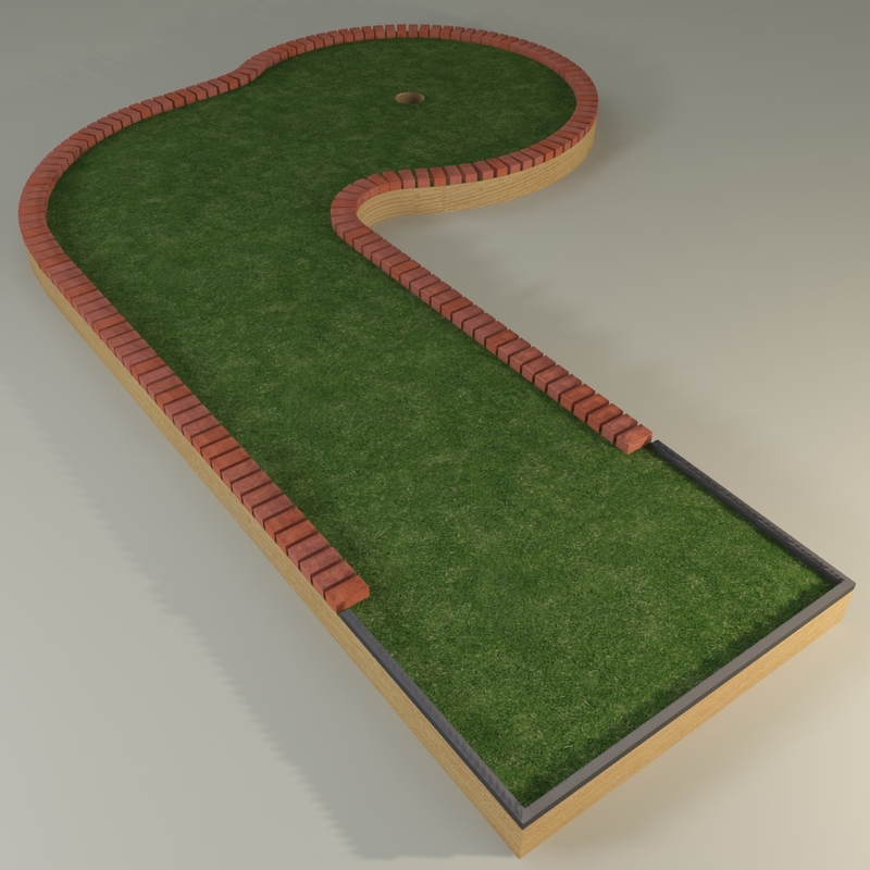 mini golf course 3d max