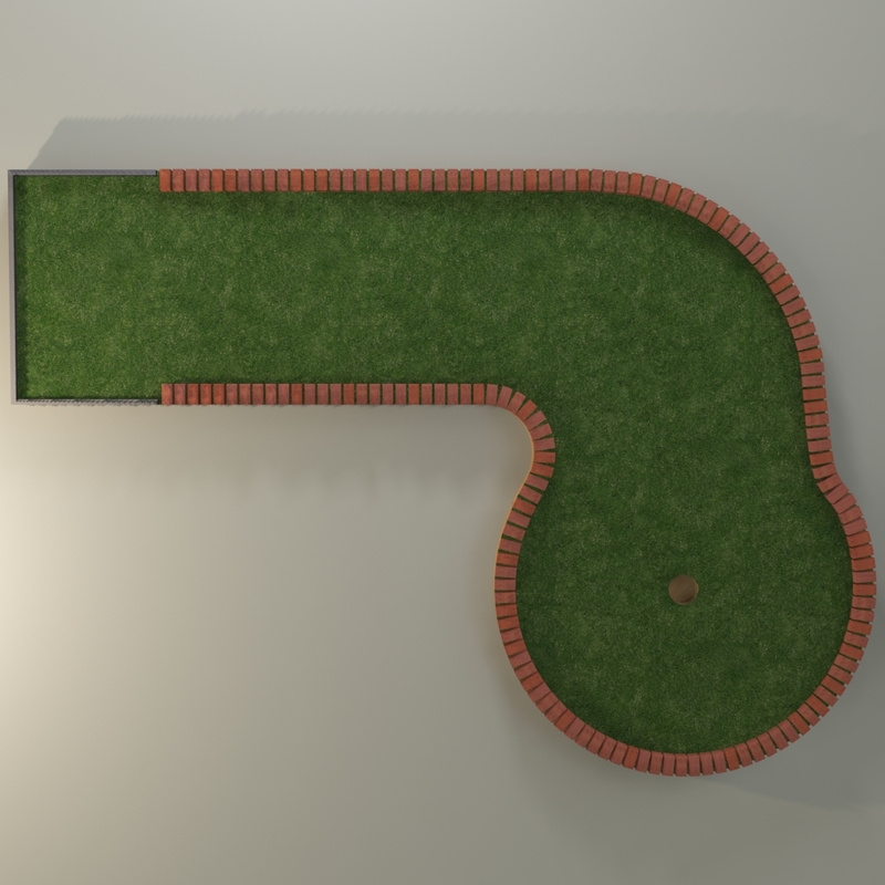 mini golf course 3d max