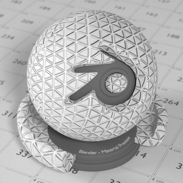 Materials Blender Rubber Hex pattern