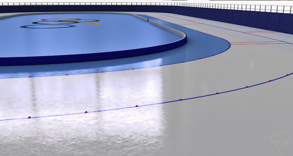 3d model speed skating rink