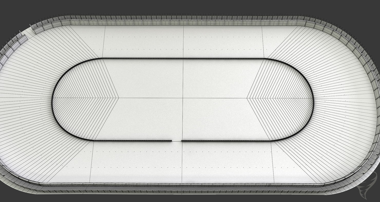 3d model speed skating rink