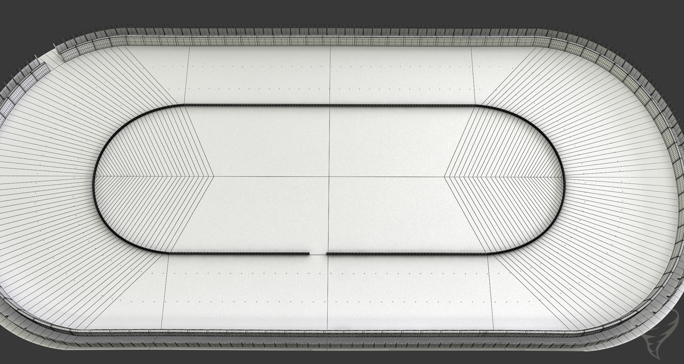 3d model speed skating rink