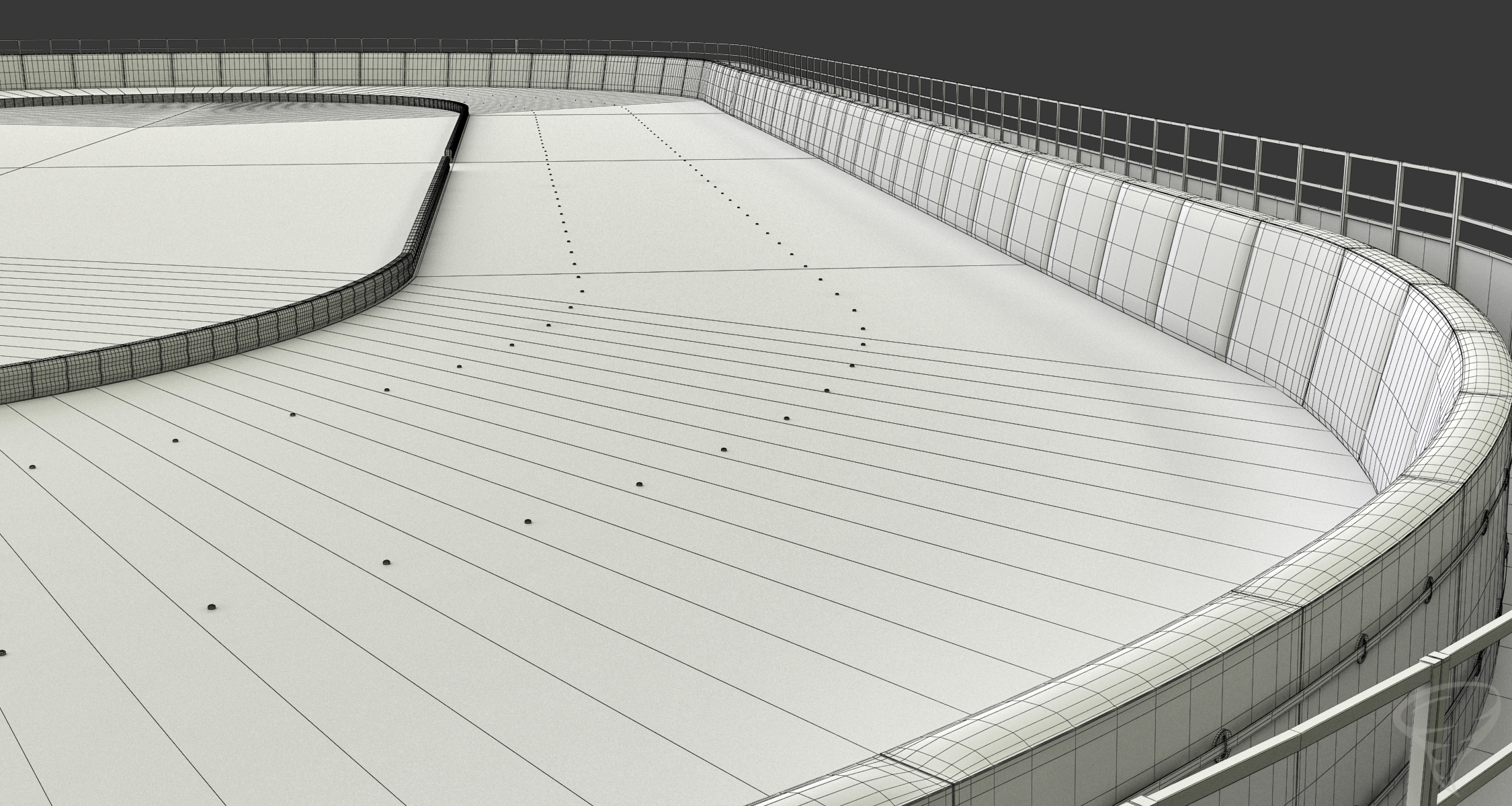 3d model speed skating rink