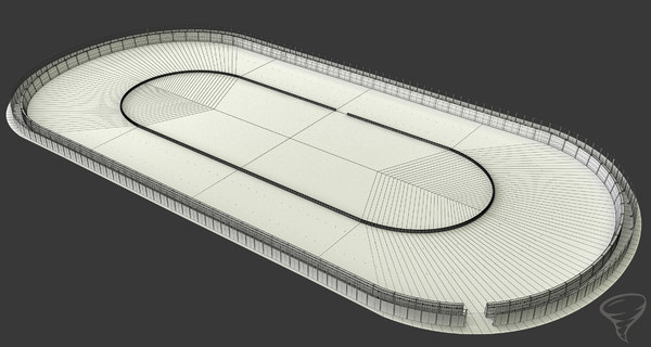 3d model speed skating rink