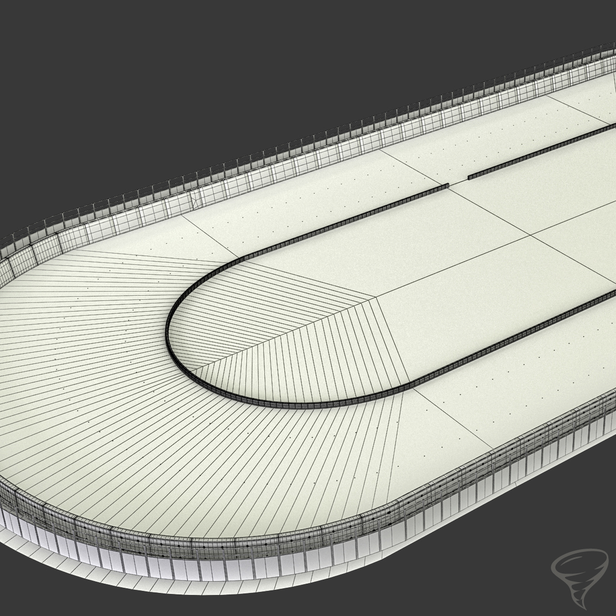 3d model speed skating rink