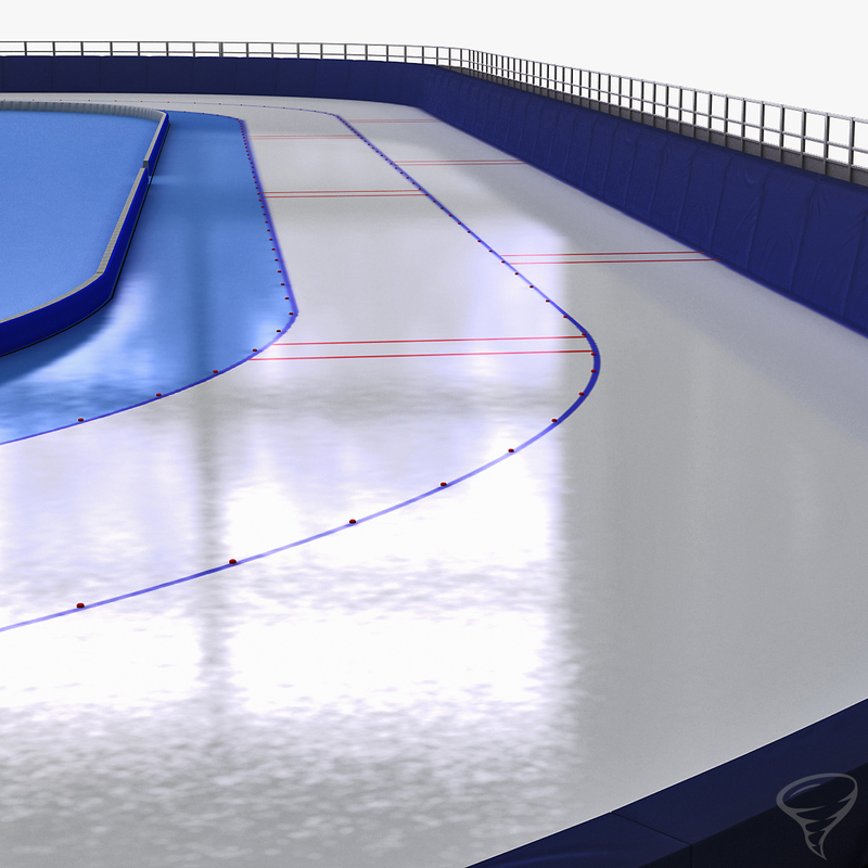 3d model speed skating rink