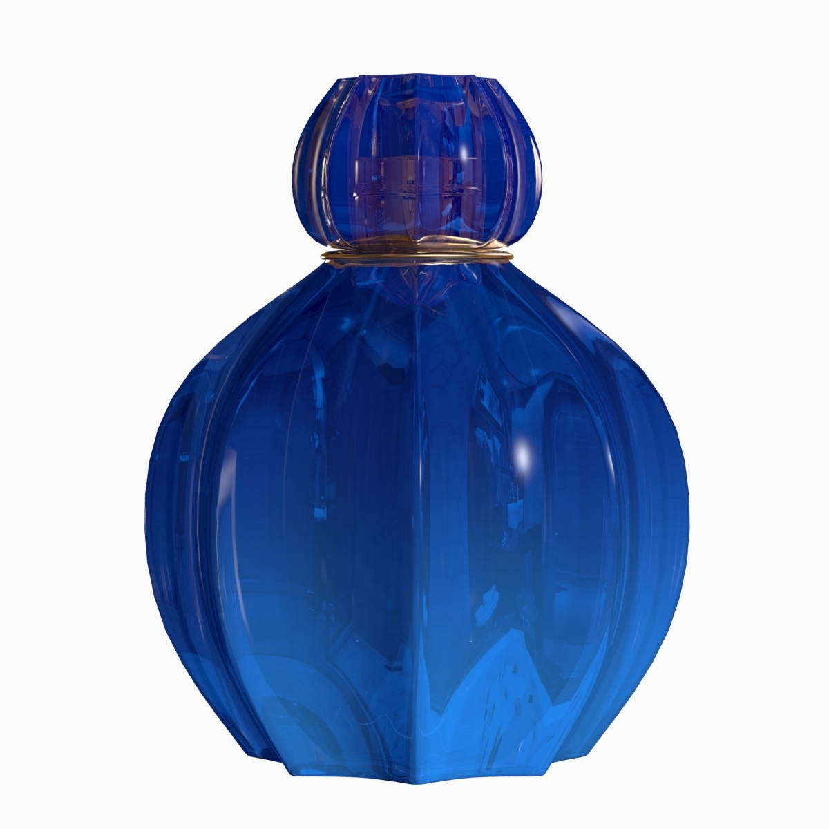3dsmax visualizing perfume bottle ribbed