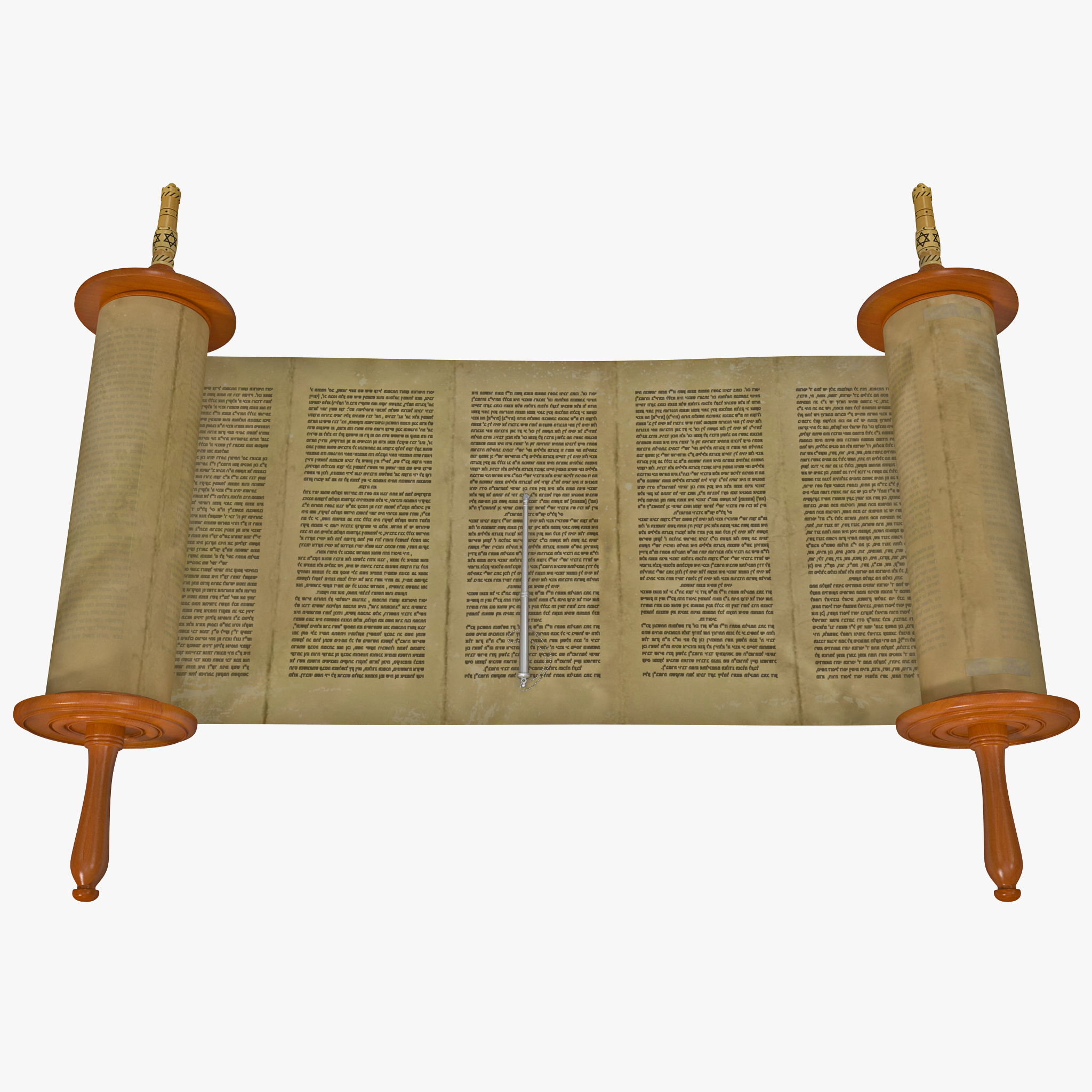 torah scroll 3d max