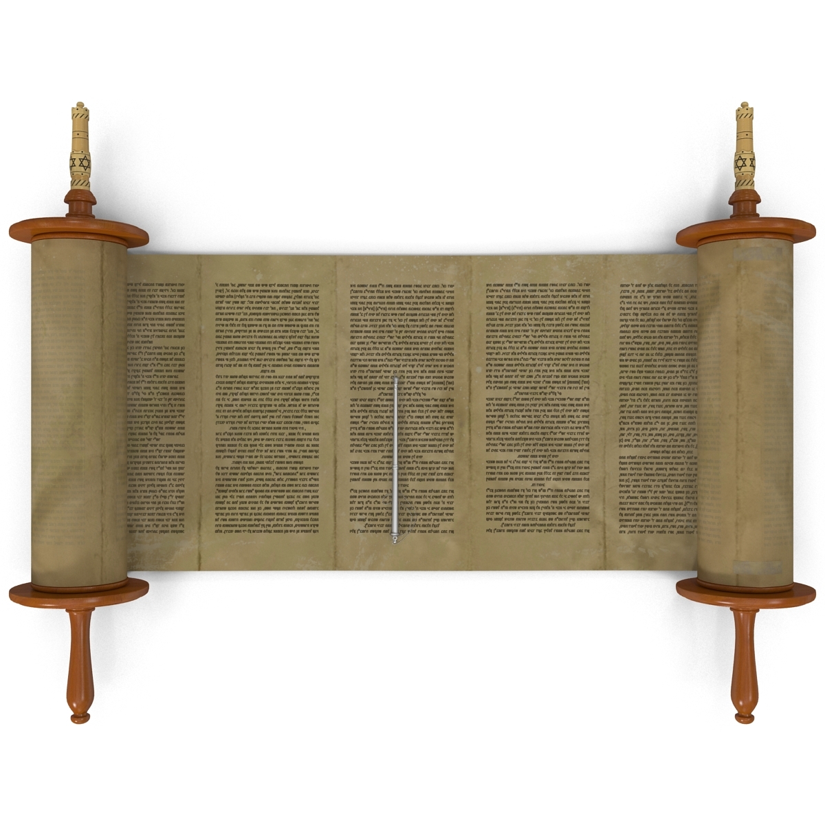 torah scroll 3d max