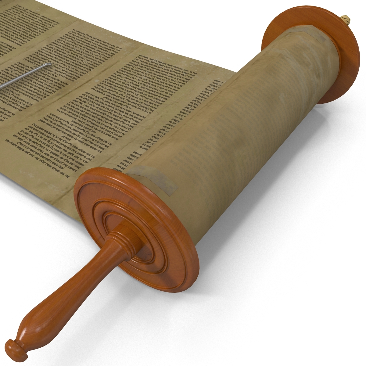 torah scroll 3d max