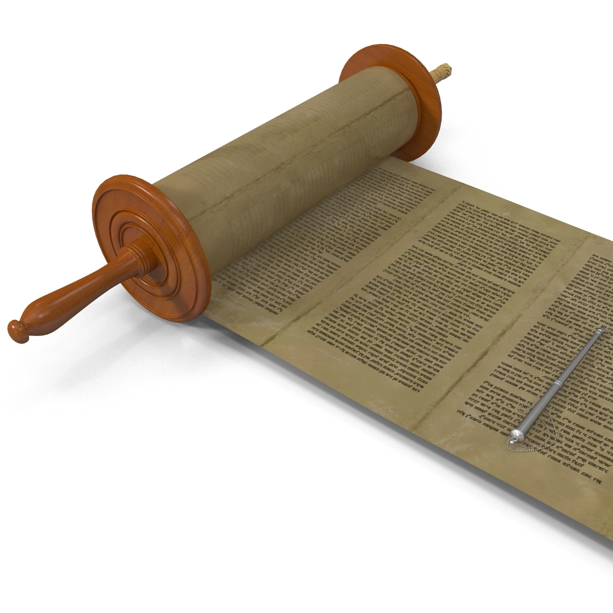 torah scroll 3d max