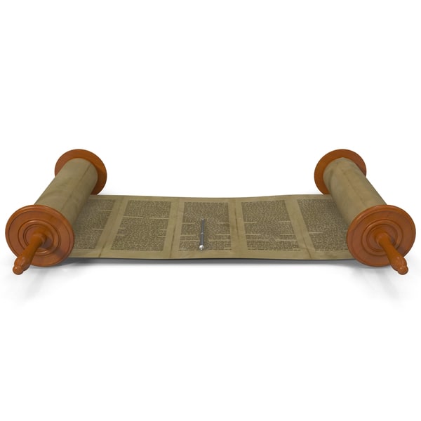 torah scroll 3d max