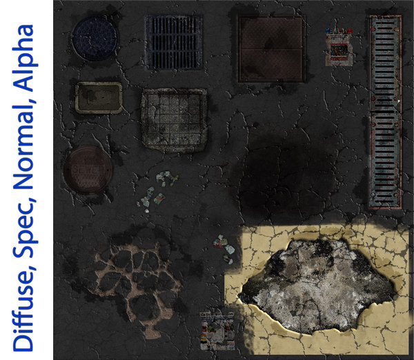 Texture Targa Road decal detail