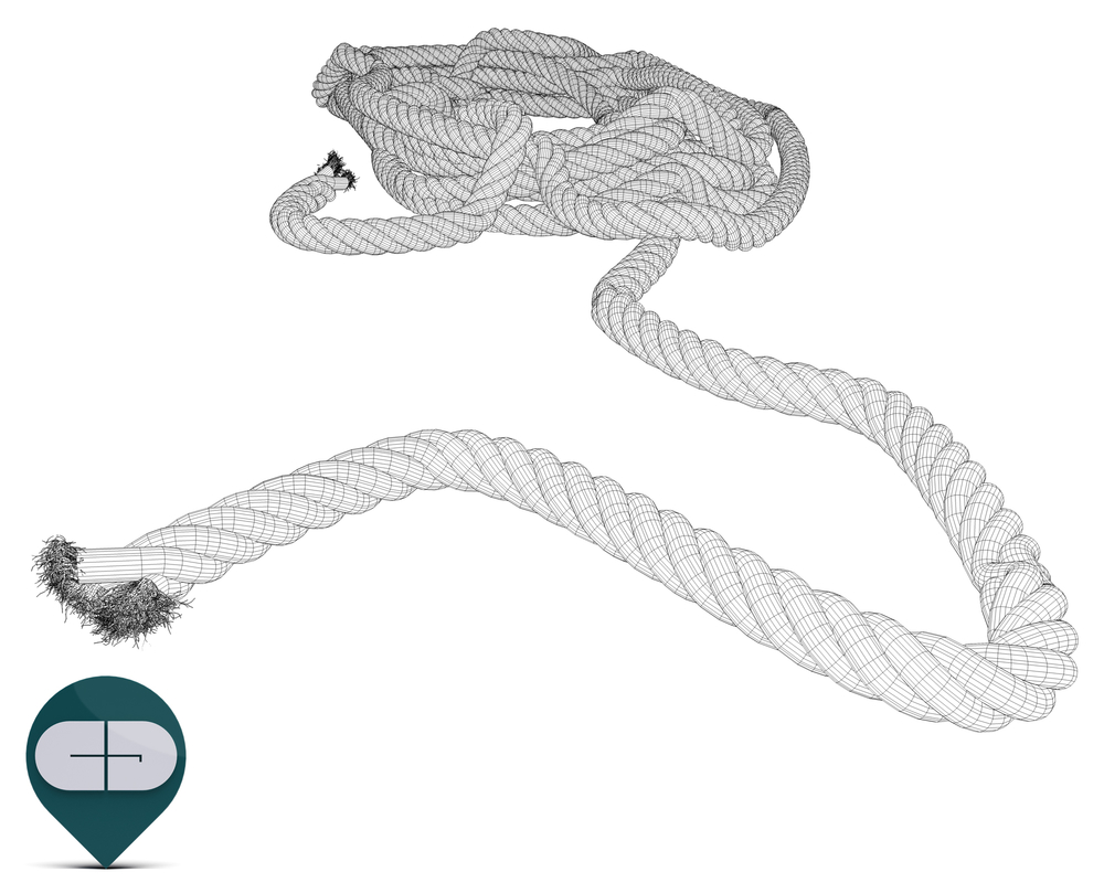 3d model rope industrial