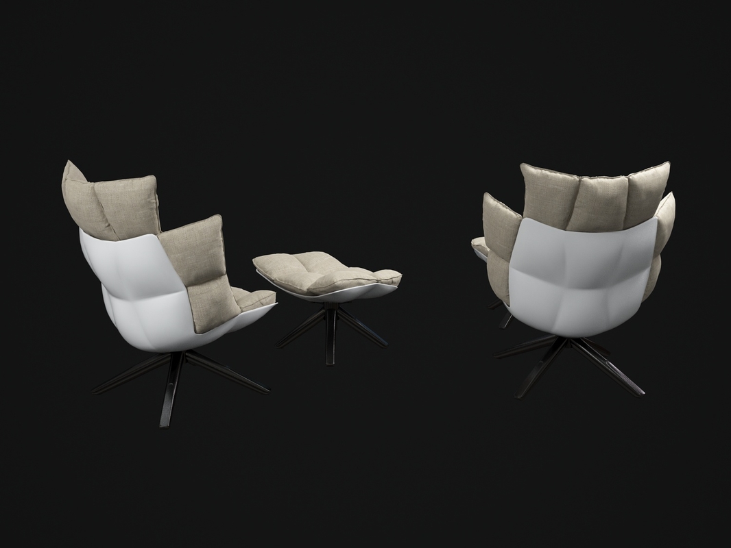 3d model b b-husk-chair