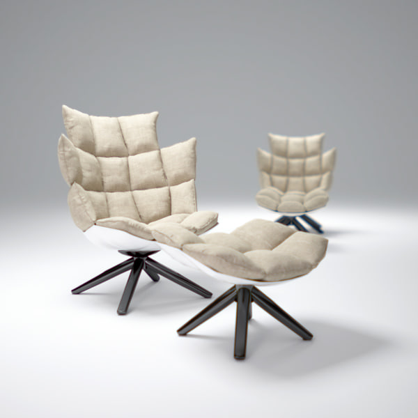 3d model b b-husk-chair