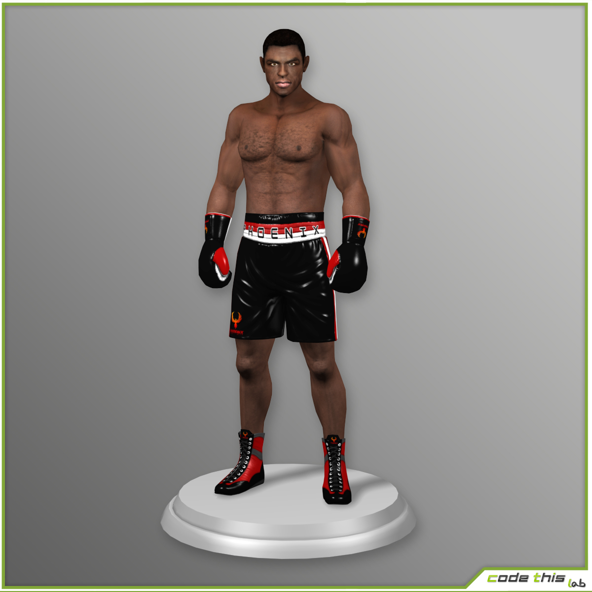 human athletic 3d model