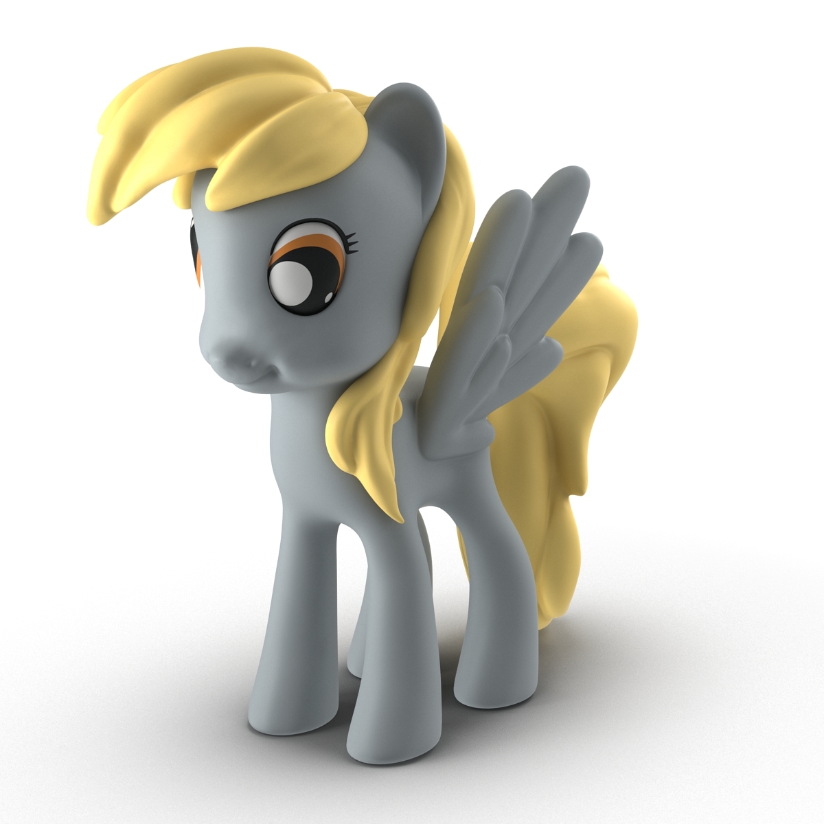 little pony derpy toy 3d model