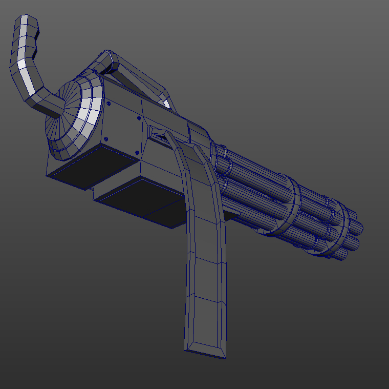 3d model chain gun