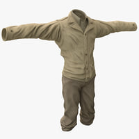 3d usmc soldier dress uniform model