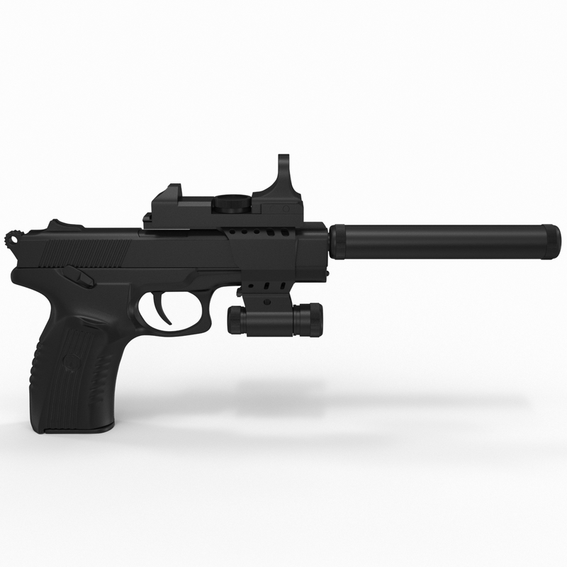 toy gun 3d model