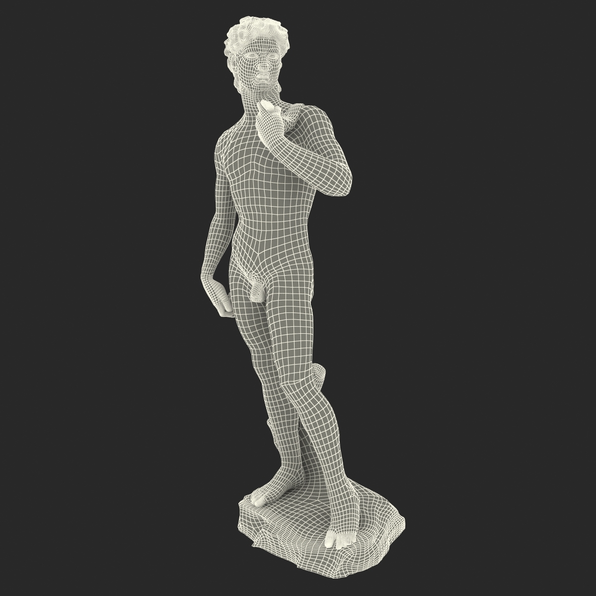 3d statue david model