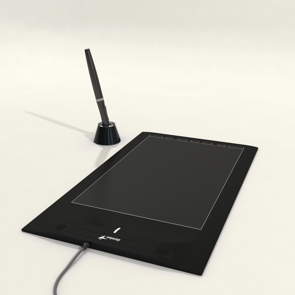 3d model of genius graphic tablet
