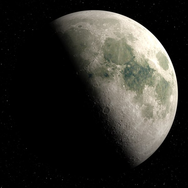 3ds max moon real 23k