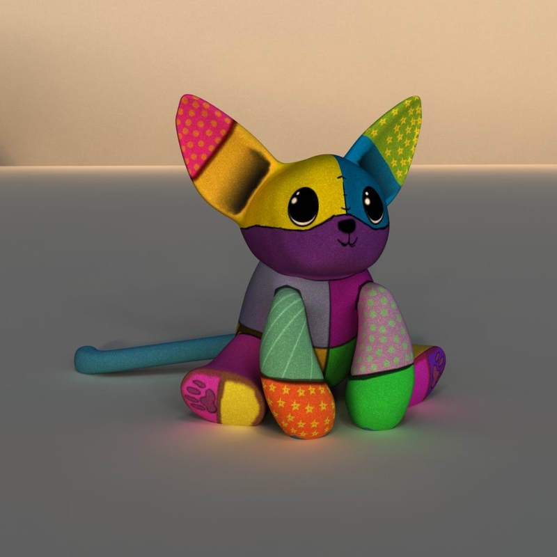 3d model cute plush